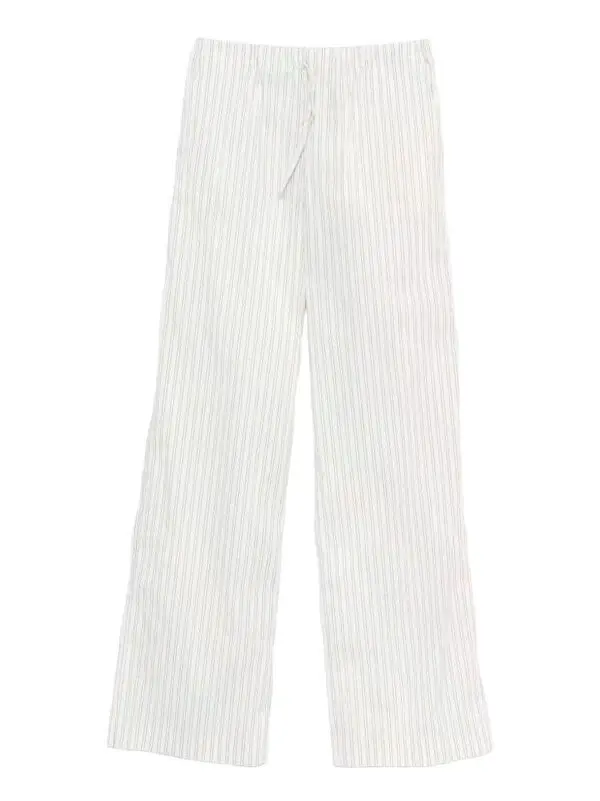 IRO PARIS Lia Striped Drawstring Trousers - White