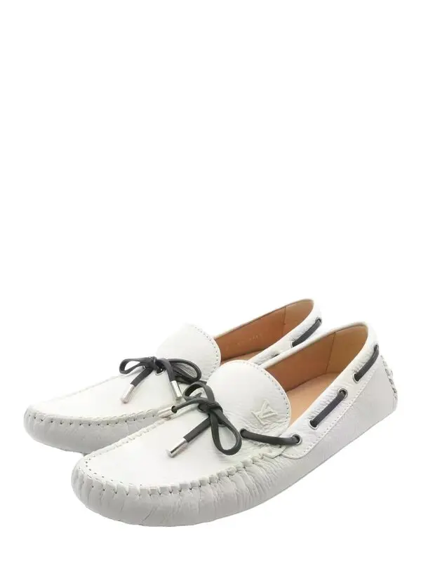 LOUIS VUITTON 2010s Leather Loafers - White