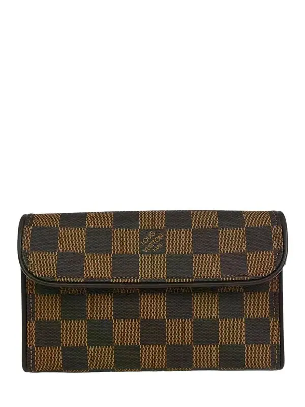 LOUIS VUITTON 2001 Pochette Damier-pattern Belt Bag - Brown