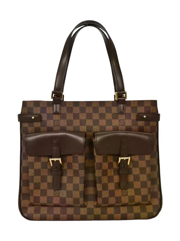 LOUIS VUITTON 2005 Uzes Damier-pattern Tote Bag - Brown