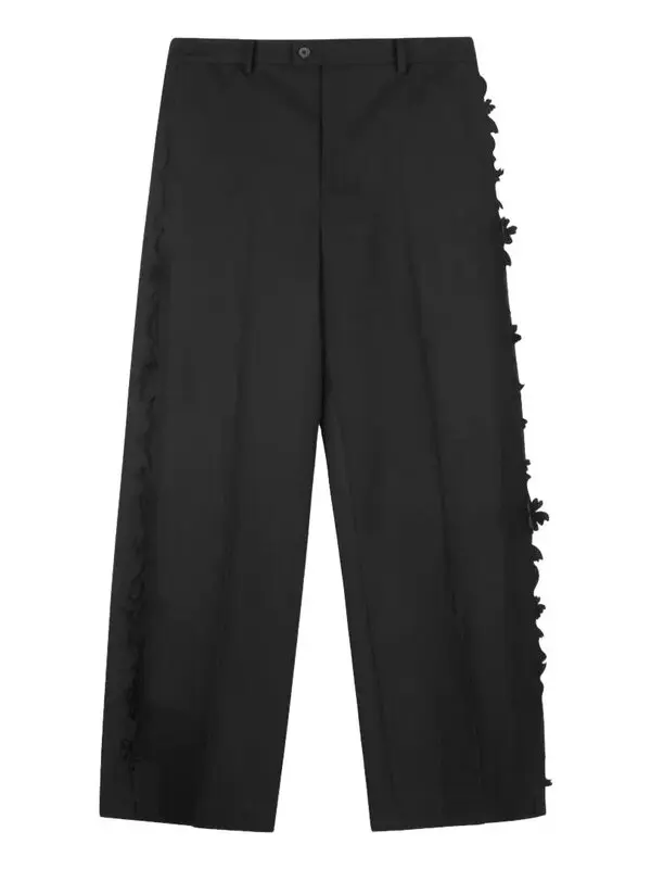 JNBY Ruffled-edge Trousers - Black