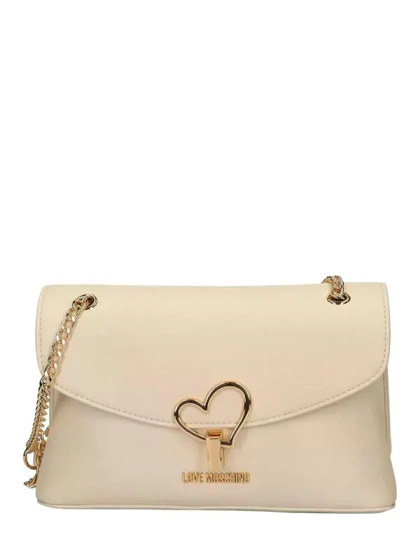 Moschino Heart-detail Shoulder Bag - Neutrals