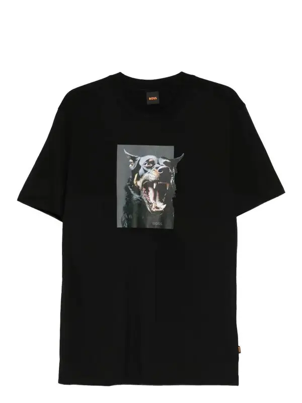 BOSS Graphic-print T-shirt - Black