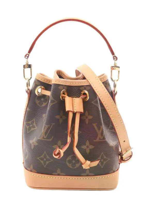 LOUIS VUITTON 2021 Nano Noé Monogram Bucket Bag - Brown