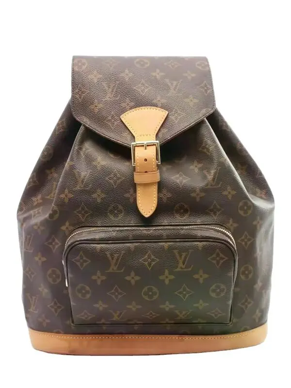 LOUIS VUITTON Montsouris Monogram Backpack - Brown