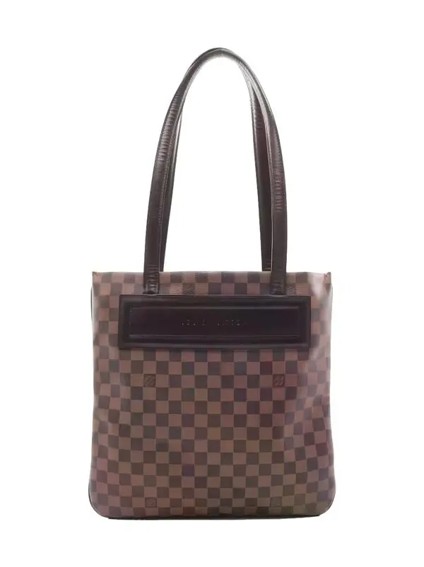 LOUIS VUITTON 1999 Clifton Damier Ebene Shoulder Bag - Brown