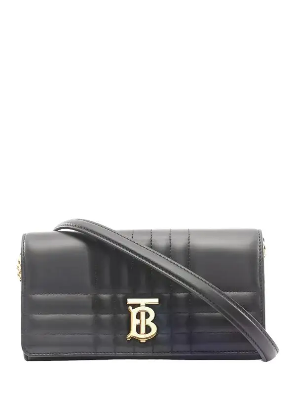 Burberry Lola Leather Shoulder Bag - Black