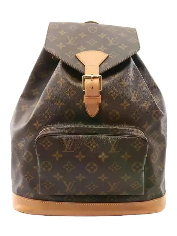 LOUIS VUITTON 1995 Montsouris Gm Monogram Backpack - Brown