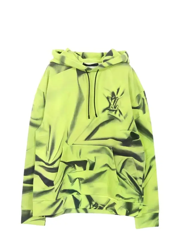 LOUIS VUITTON Graphic-print Hoodie - Yellow