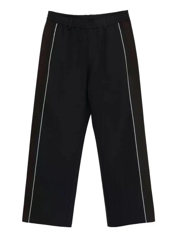 CROQUIS Straight Leg Knitted Trousers - Black