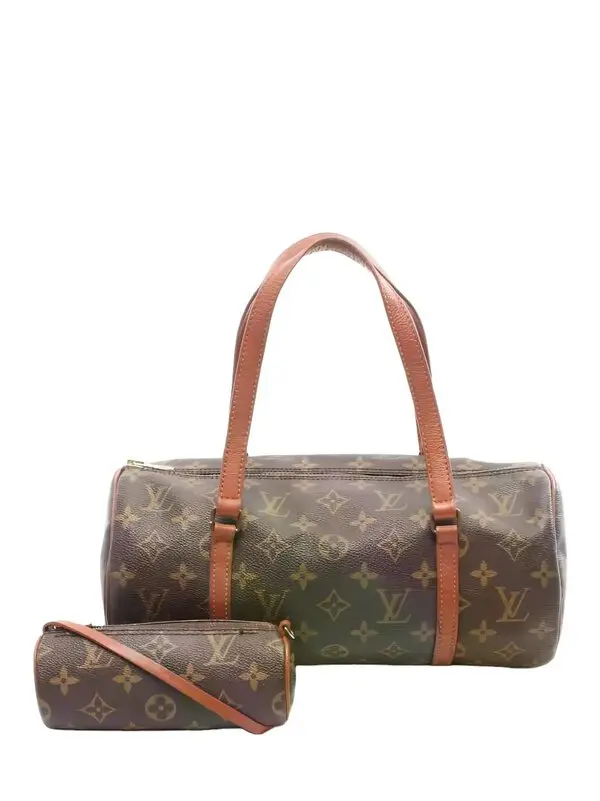 LOUIS VUITTON 1985 Papillon 30 Monogram Canvas Shoulder Bag - Brown