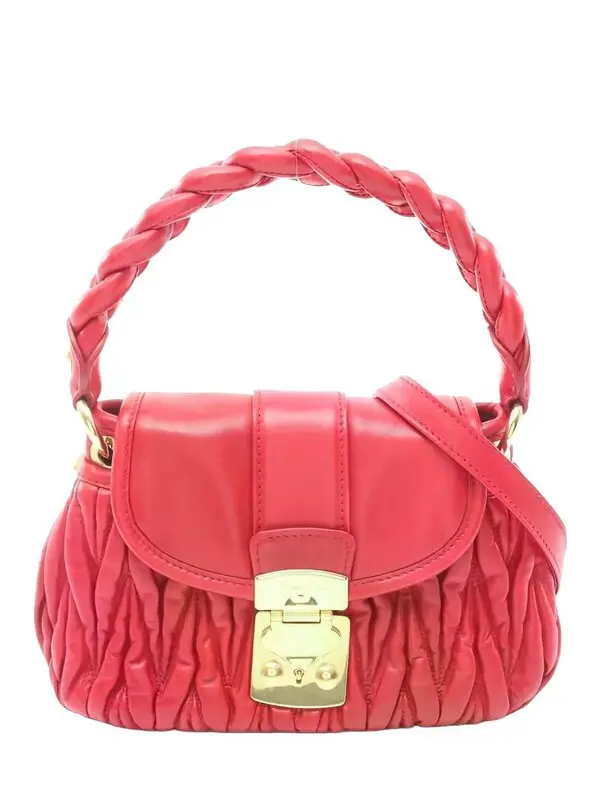 Miu Miu Matelassé Handbag - Red