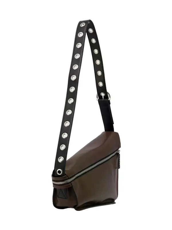 Sisley Asymmetric Cross Body Bag - Brown