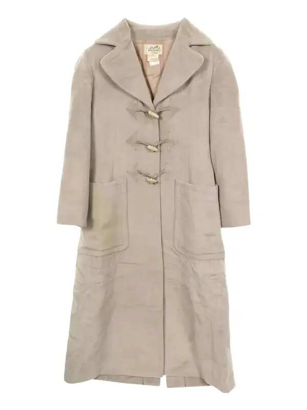 Hermès 2000s Pocket Long Coat - Neutrals