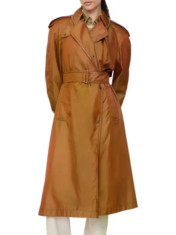 Burberry Double-breasted Trench Coat - Brown