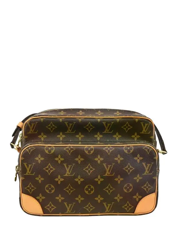 LOUIS VUITTON Nile Monogram Canvas Shoulder Bag - Brown
