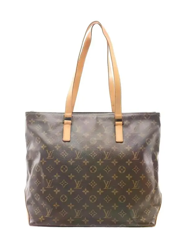 LOUIS VUITTON Cabas Mezzo Monogram Shoulder Bag - Brown