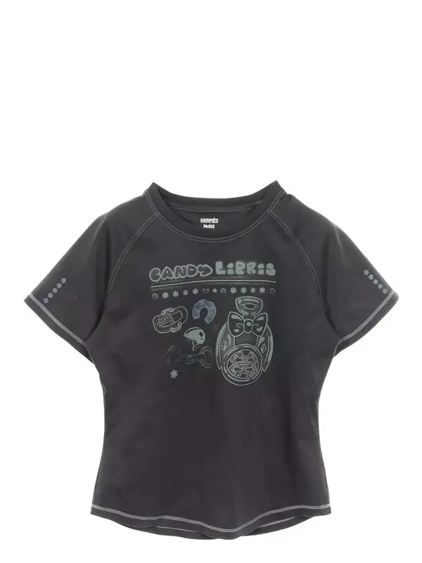 Hermès Candy Libris Short-sleeve T-shirt - Grey