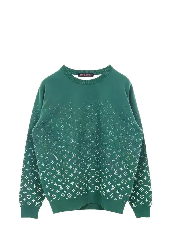 LOUIS VUITTON 2020s Monogram Gradient Sweatshirt - Green