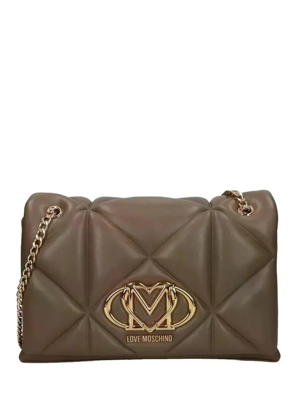 Moschino Quilted Shoulder Bag - Brown