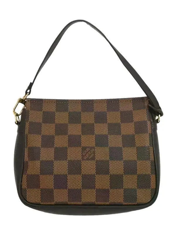 LOUIS VUITTON 1998 Damier Pattern Shoulder Bag - Brown