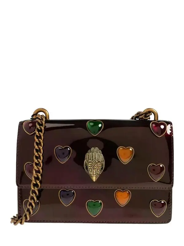 Kurt Geiger Heart Embellished Shoulder Bag - Brown