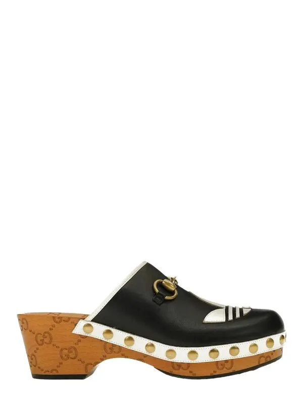 Gucci X Leather Clog - Black