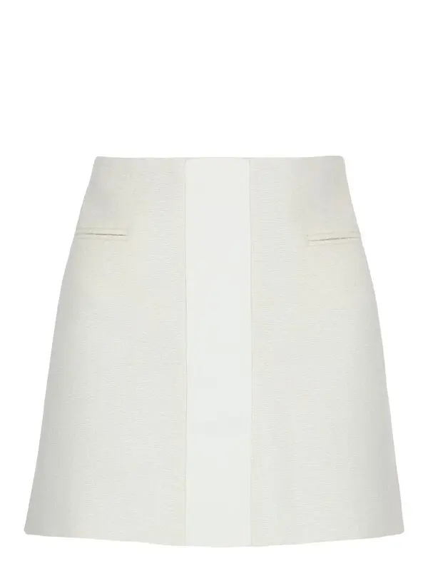 FERRAGAMO Contrasting-panel Mini Skirt - White