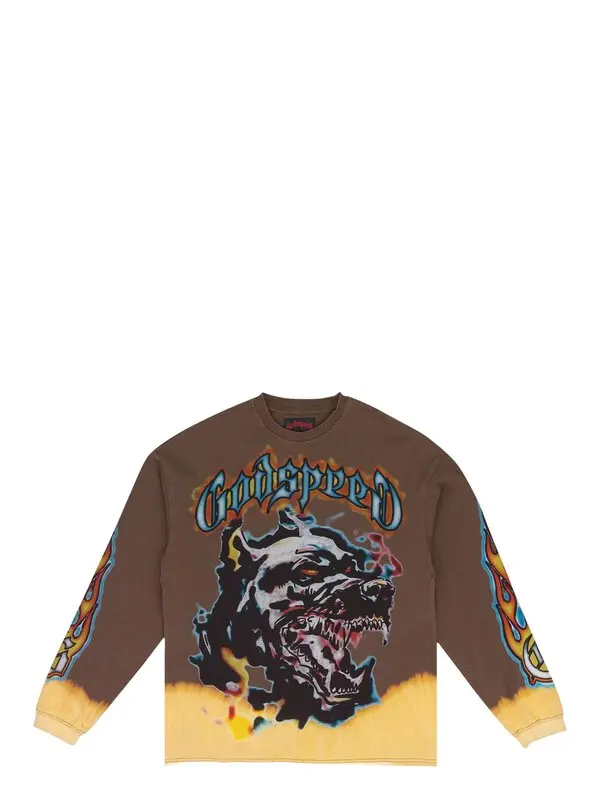GODSPEED Off The Leash Long-sleeve T-shirt - Brown