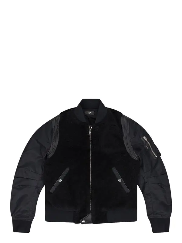 Amiri Shearling Bomber Jacket - Black