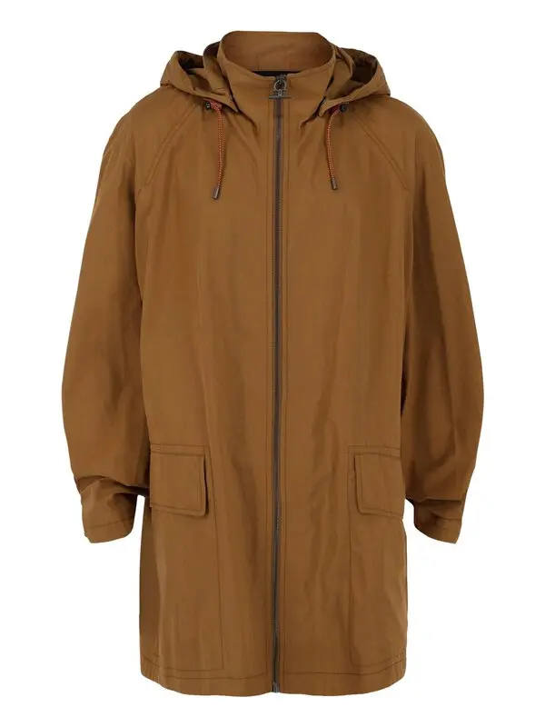 FERRAGAMO Hooded Parka Jacket - Brown