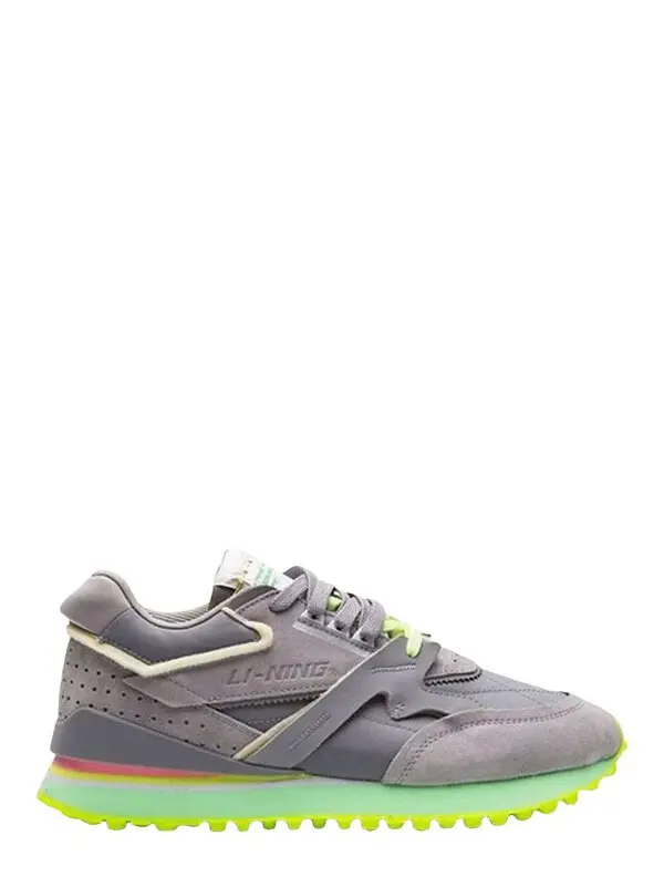 LI-NING 001 Splicing Low Top Sneakers - Grey