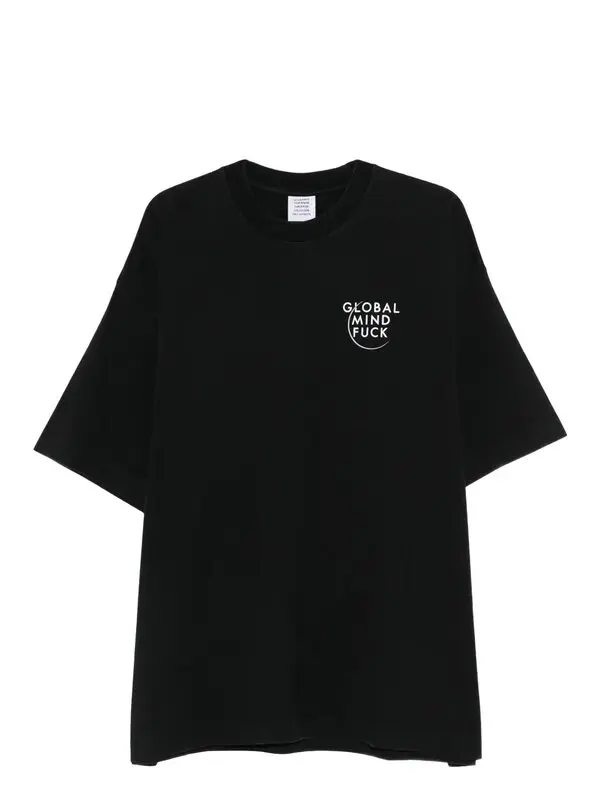 Vetements Global Mf T-shirt - Black