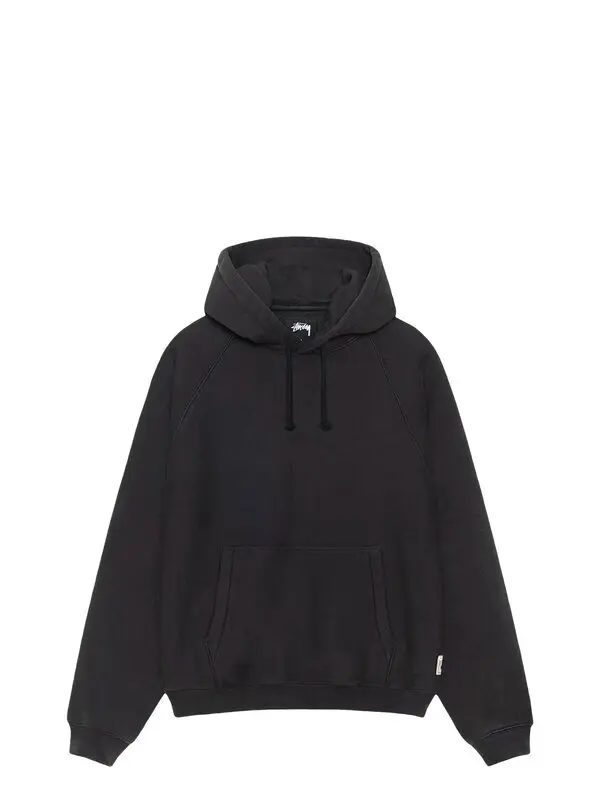 StÜssy Fleece Raglan Hoodie - Black