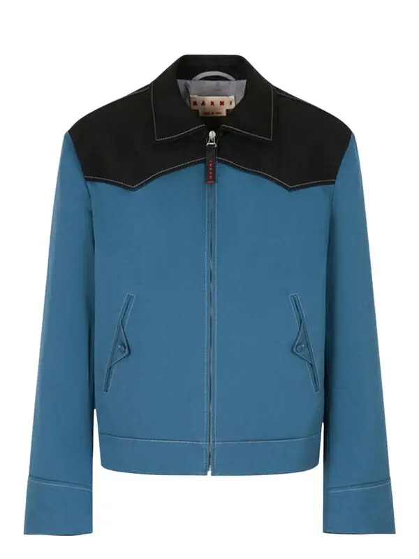 Marni Gabardine Jacket - Blue