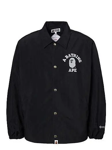 A BATHING APE Windstopper Logo-embroidered Coach Jacket - Black