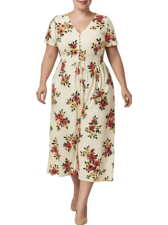 STANDARDS & PRACTICES Floral Midi Shirtdress - Floral Print