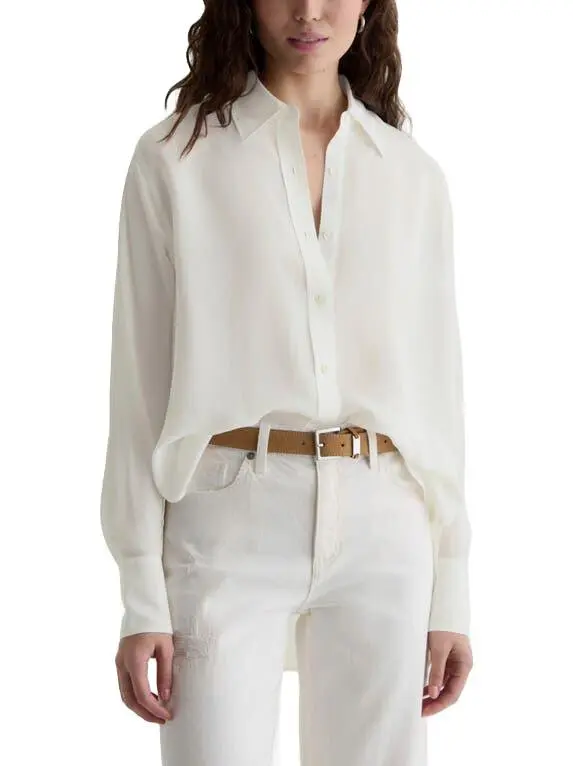 Ag Sawtelle Button-up Shirt - Powder