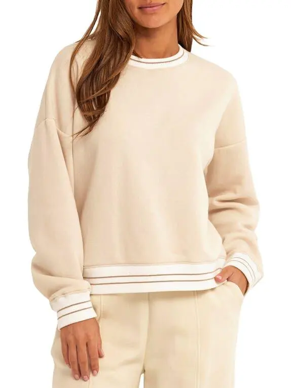 THREADS 4 THOUGHT Triblend Fleece Sweatshirt - Tapioca/balsa