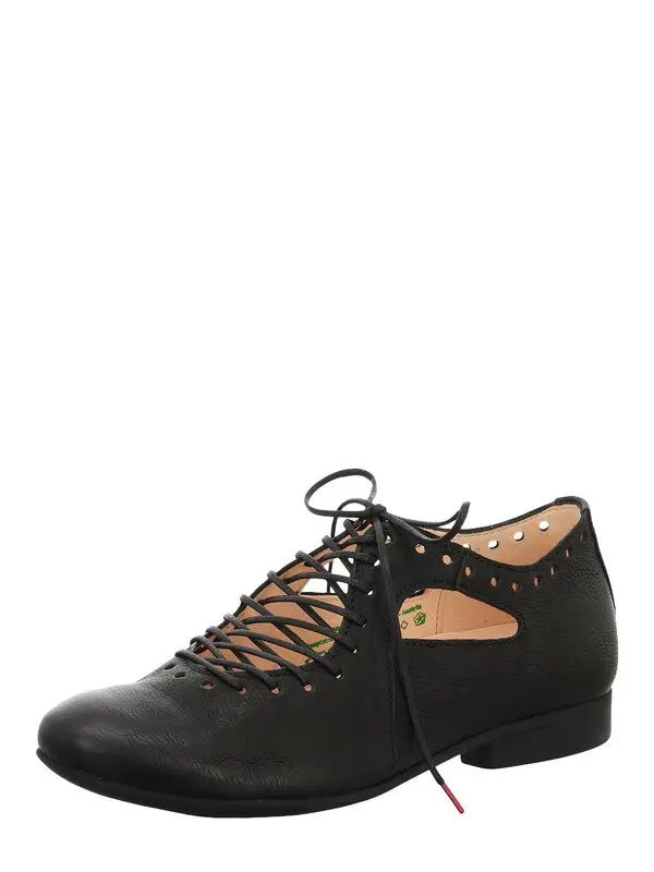 Think! Guad Lace-up Flat - Black