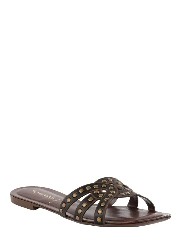 Seychelles Treasure Studded Slide Sandal - Black