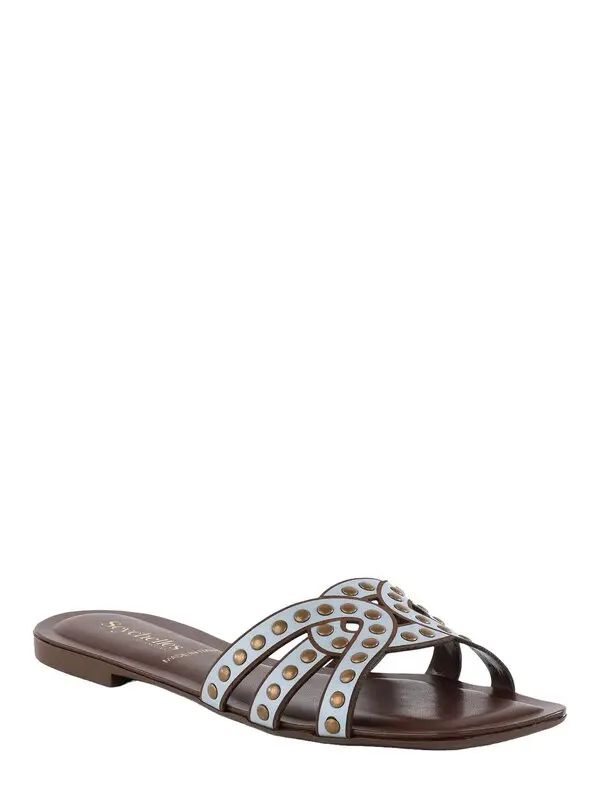 Seychelles Treasure Studded Slide Sandal - Blue