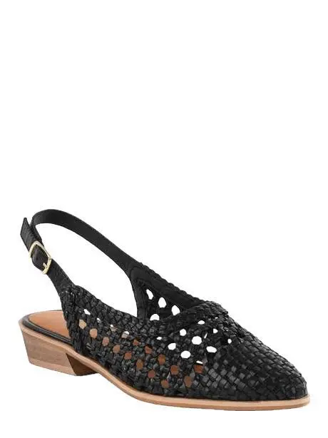 Seychelles Roxanne Slingback Flat - Black