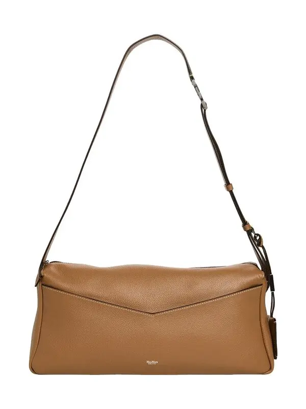 Max Mara Skipper Leather Shoulder Bag - Brown