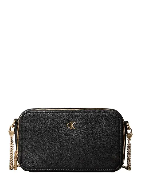 Calvin Klein Minimal Monogram Camera Bag - Black
