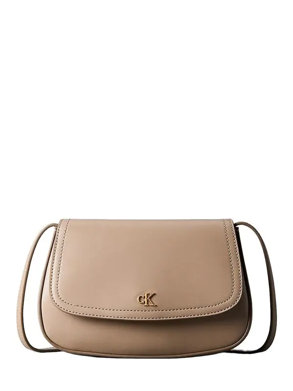 Calvin Klein Monogram Flap Camera Bag - Desert Taupe