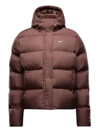 Nike Sportswear Metro Puffer Thermafit Loose Hooded Jacket - Red Sepia
