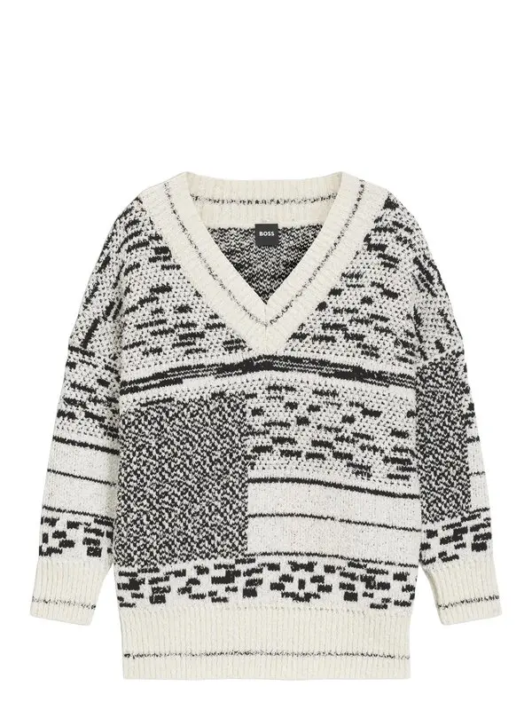 BOSS Jacquard-pattern Sweater - Patterned