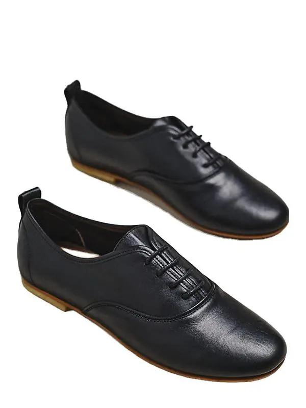 STIVALI NEW YORK Maku Oxford Ballet Flats - Black