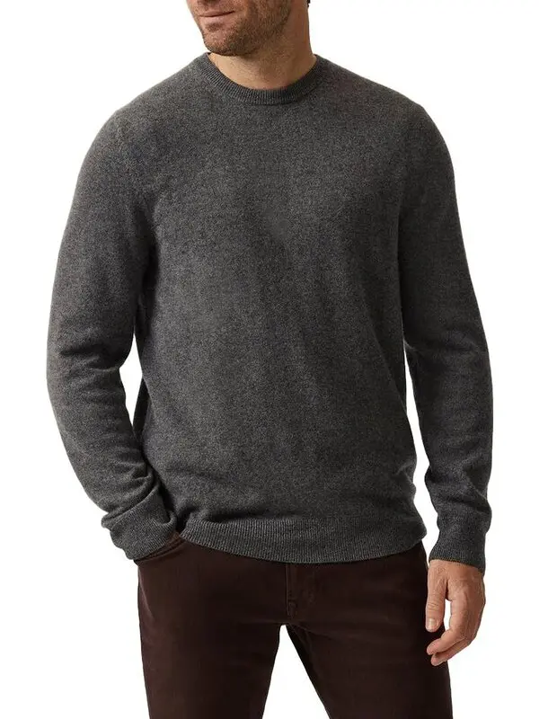 34 Heritage Cashmere Crewneck Sweater - Charcoal